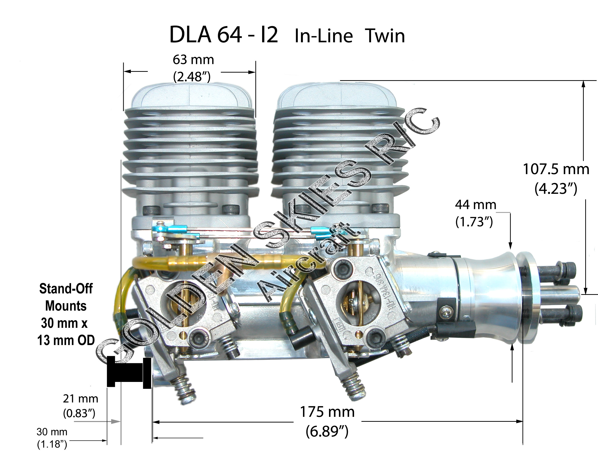 DLA 64cc Twin Engine